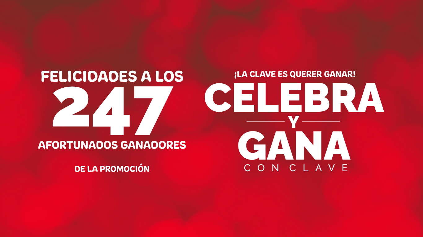 Ganadores de la Promoción Celebra y Gana con Clave - TELERED